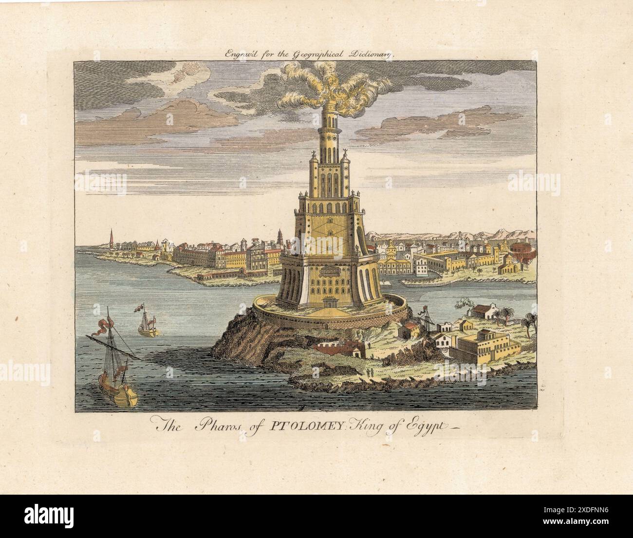 The pharos of Ptolomey, King of Egypt. Engraved for the New ...