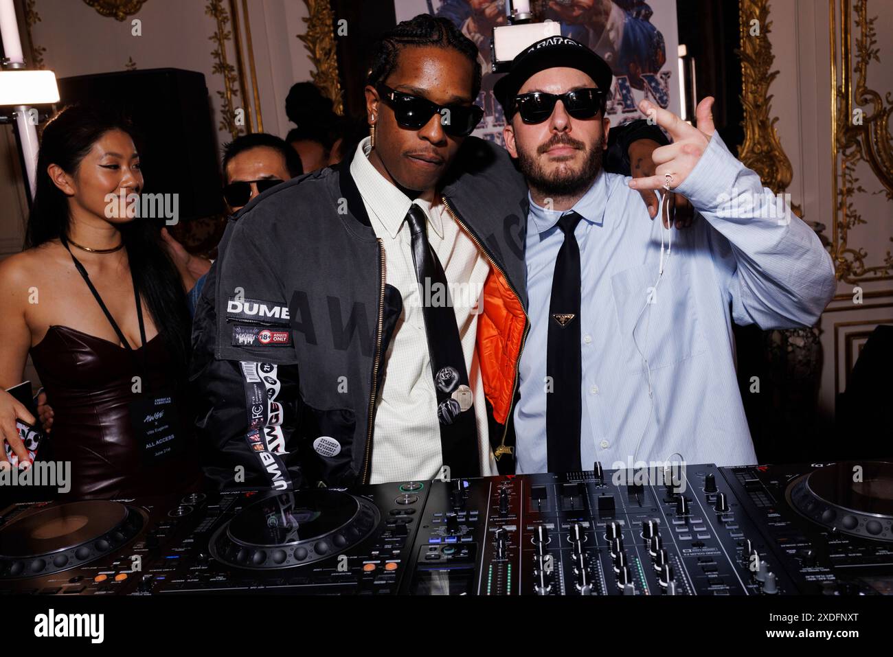 ASAP Rocky, left, and ASAP Lou after the American Sabotage Spring ...