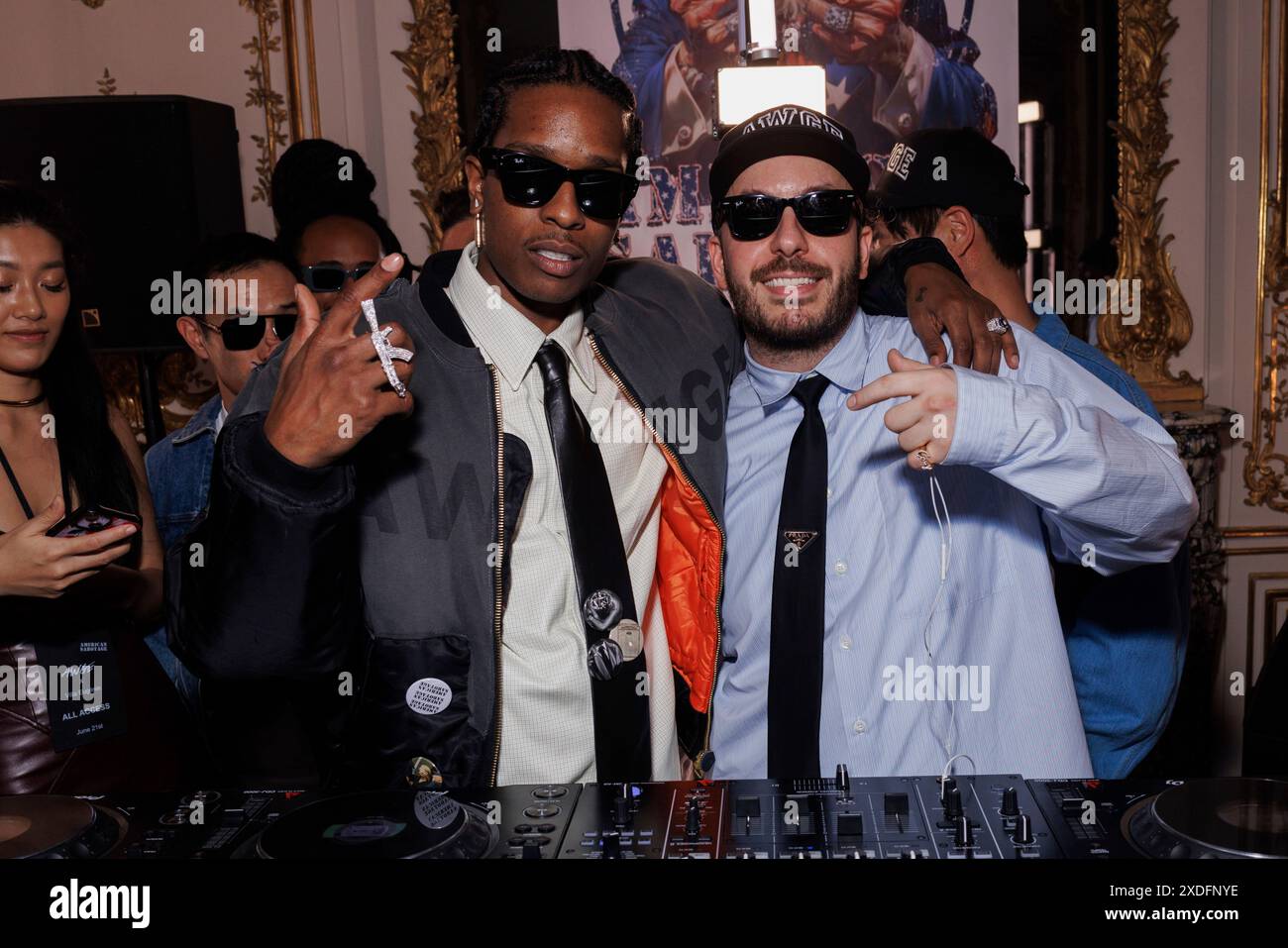 ASAP Rocky, left, and ASAP Lou after the American Sabotage Spring ...