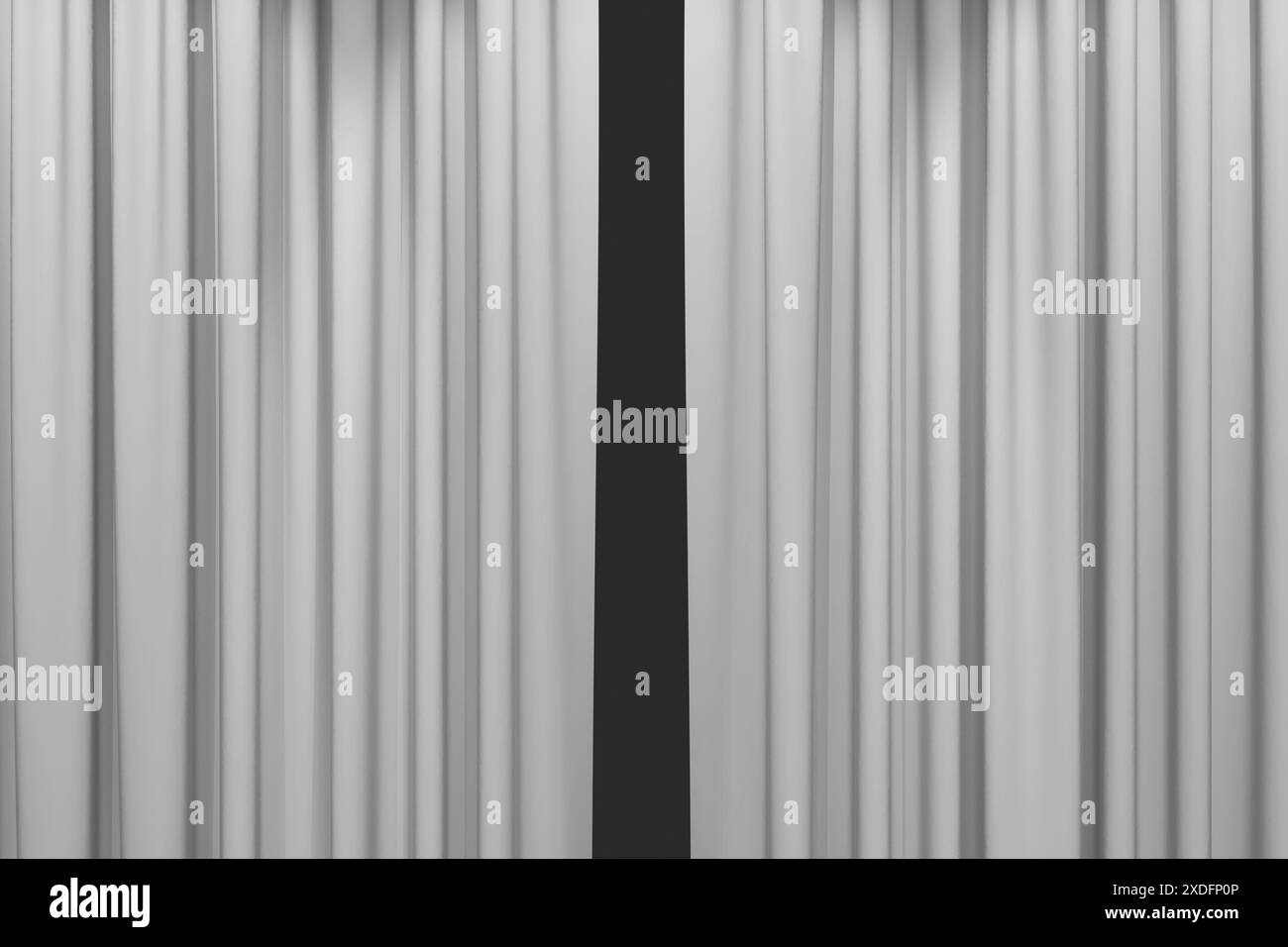 Luxury stage or windows curtains, realistic 3D illustration Stock Photo ...