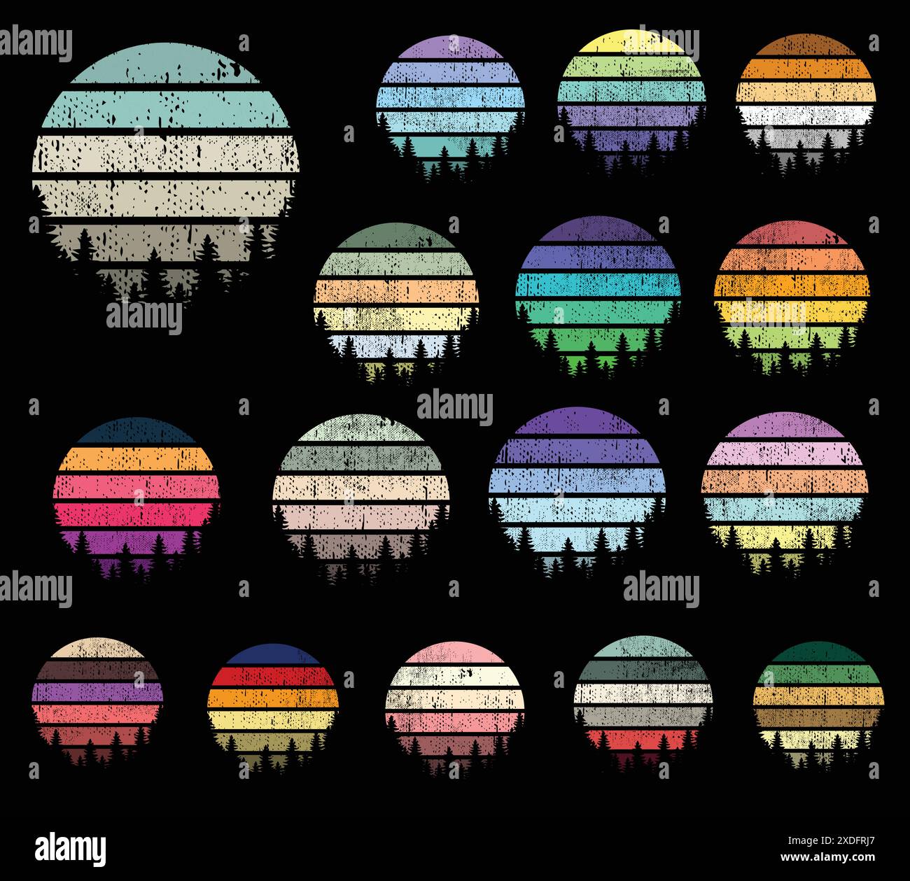 Tropical sunsets Stock Vector Images - Alamy