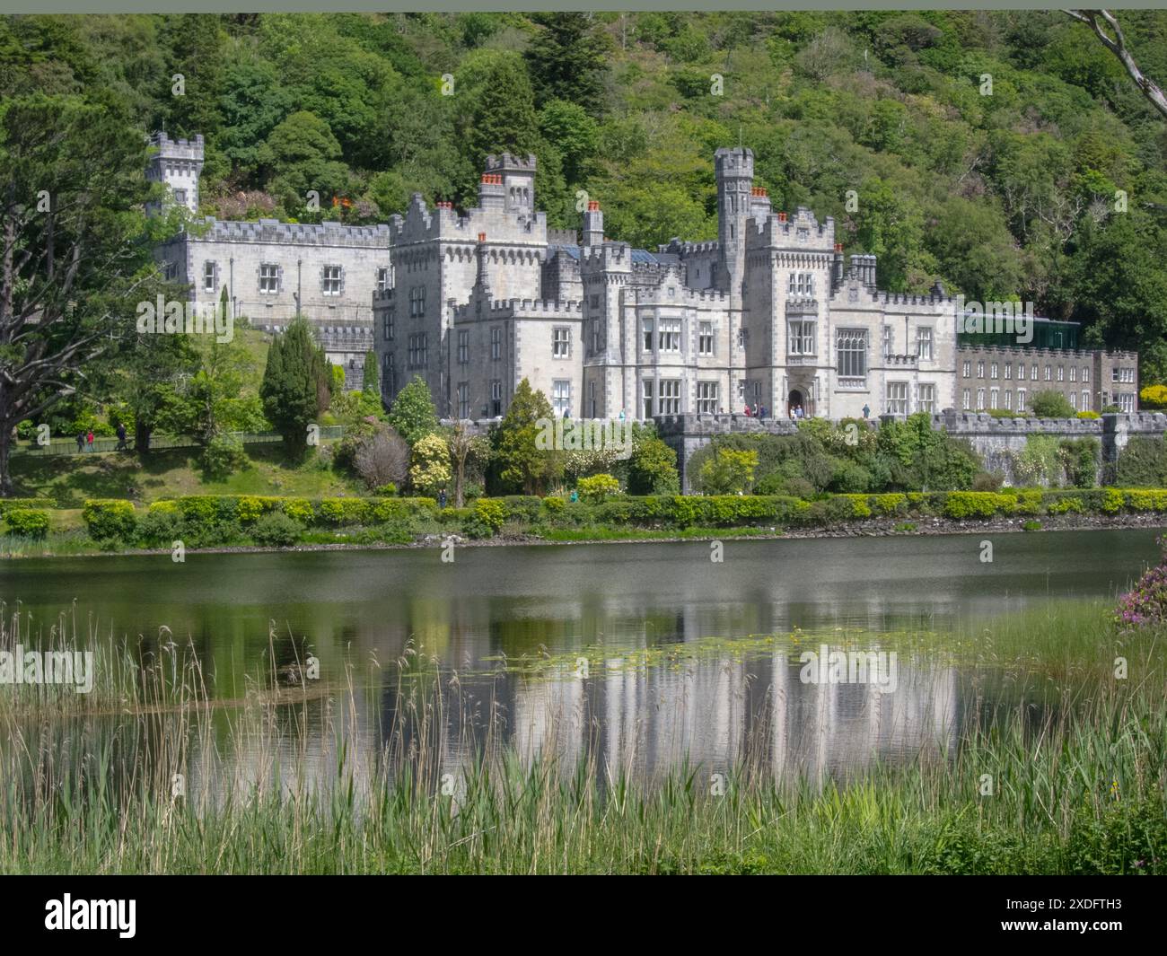 Kylemore Abbey, a Gothic Benedictine nunnery with restored Victorian ...