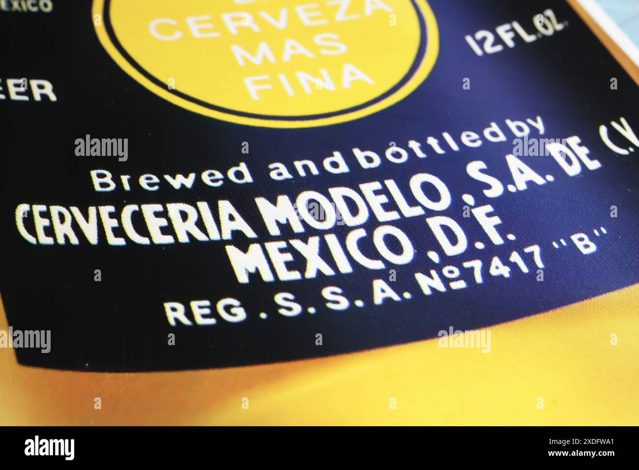 Viersen, Germany - May 9. 2024: Closeup of corona beer Cerveceria ...