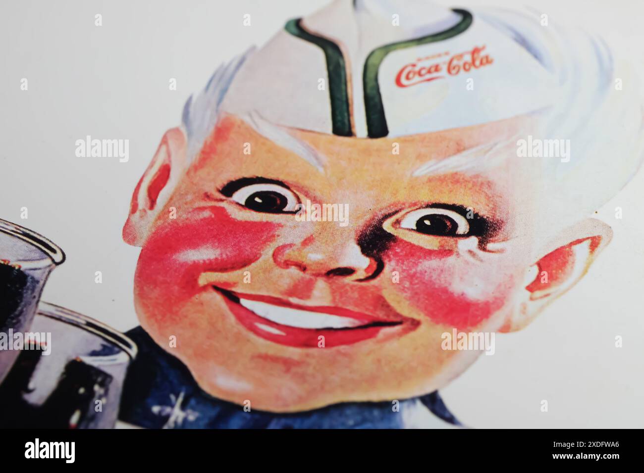 Coca cola logo 50s hi-res stock photography and images - Alamy