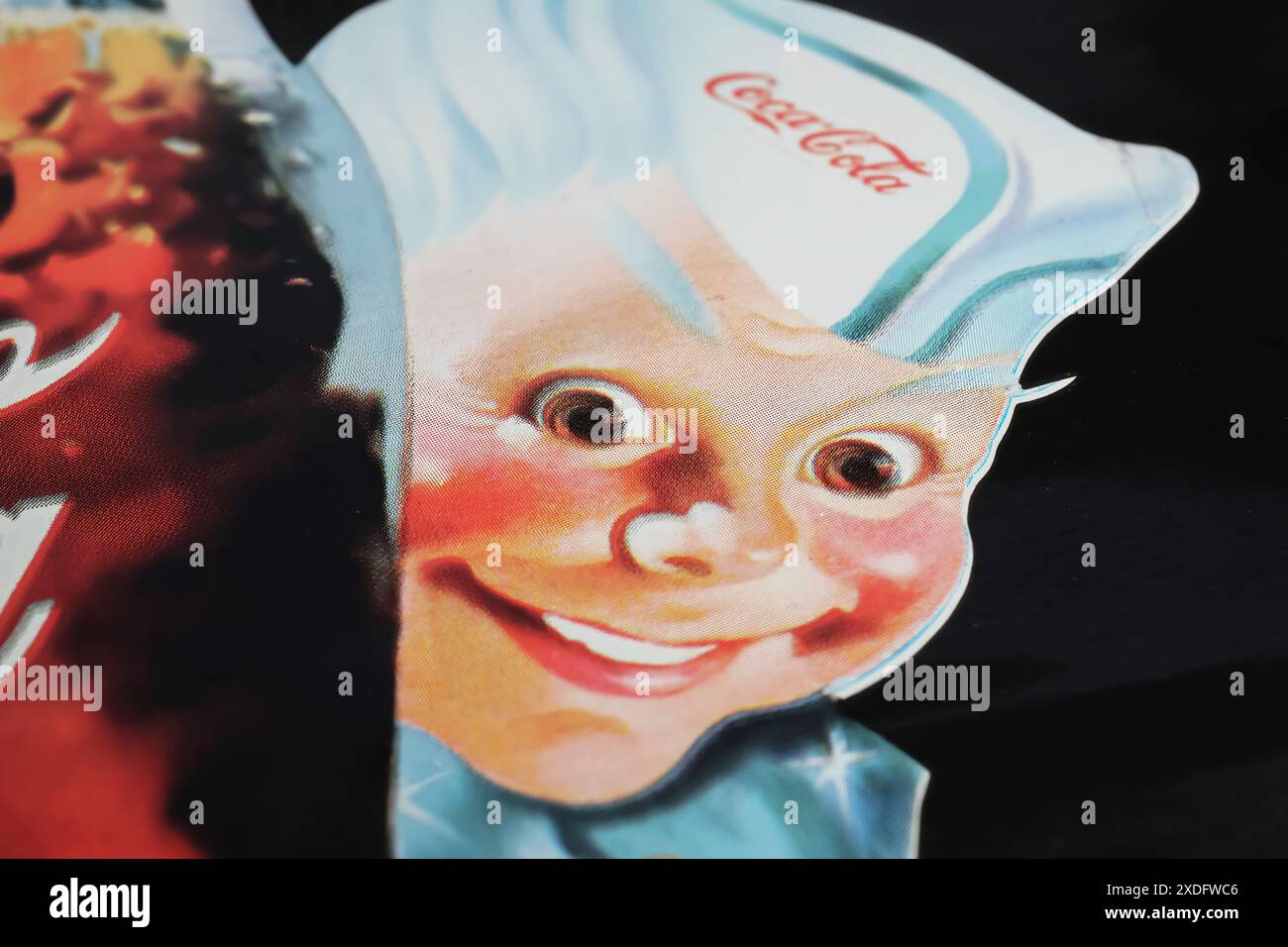 Viersen, Germany - May 9. 2024: Coca Cola funny vintage advertisement ...