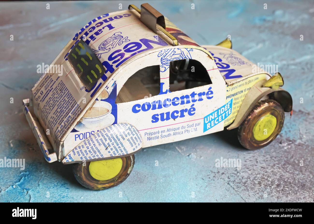 Viersen, Germany - May 9. 2024: Sustainable african citroen 2CV toy car ...