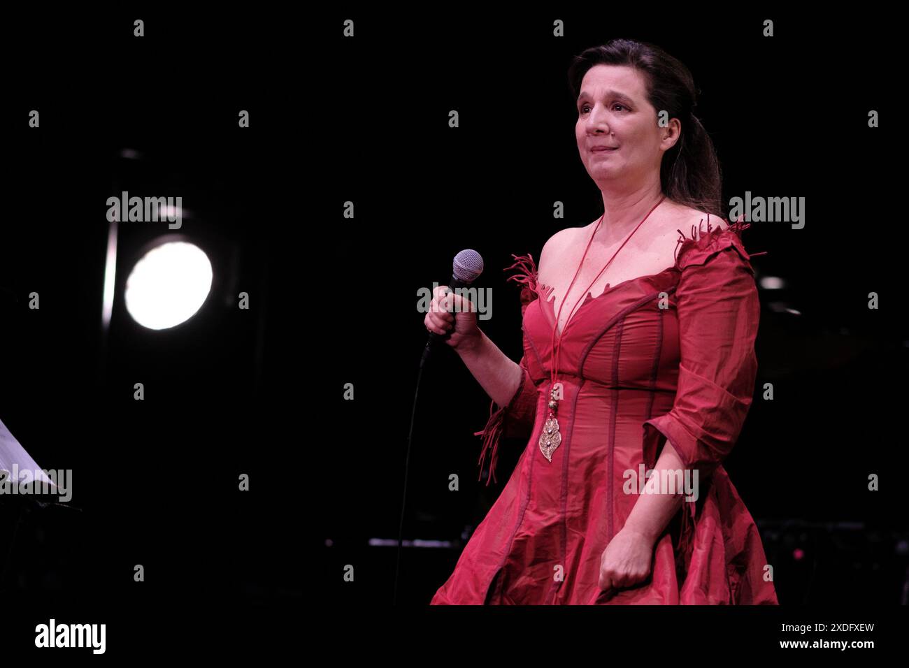 The singer Dulce Pontes performs on stage during the Universal Music ...