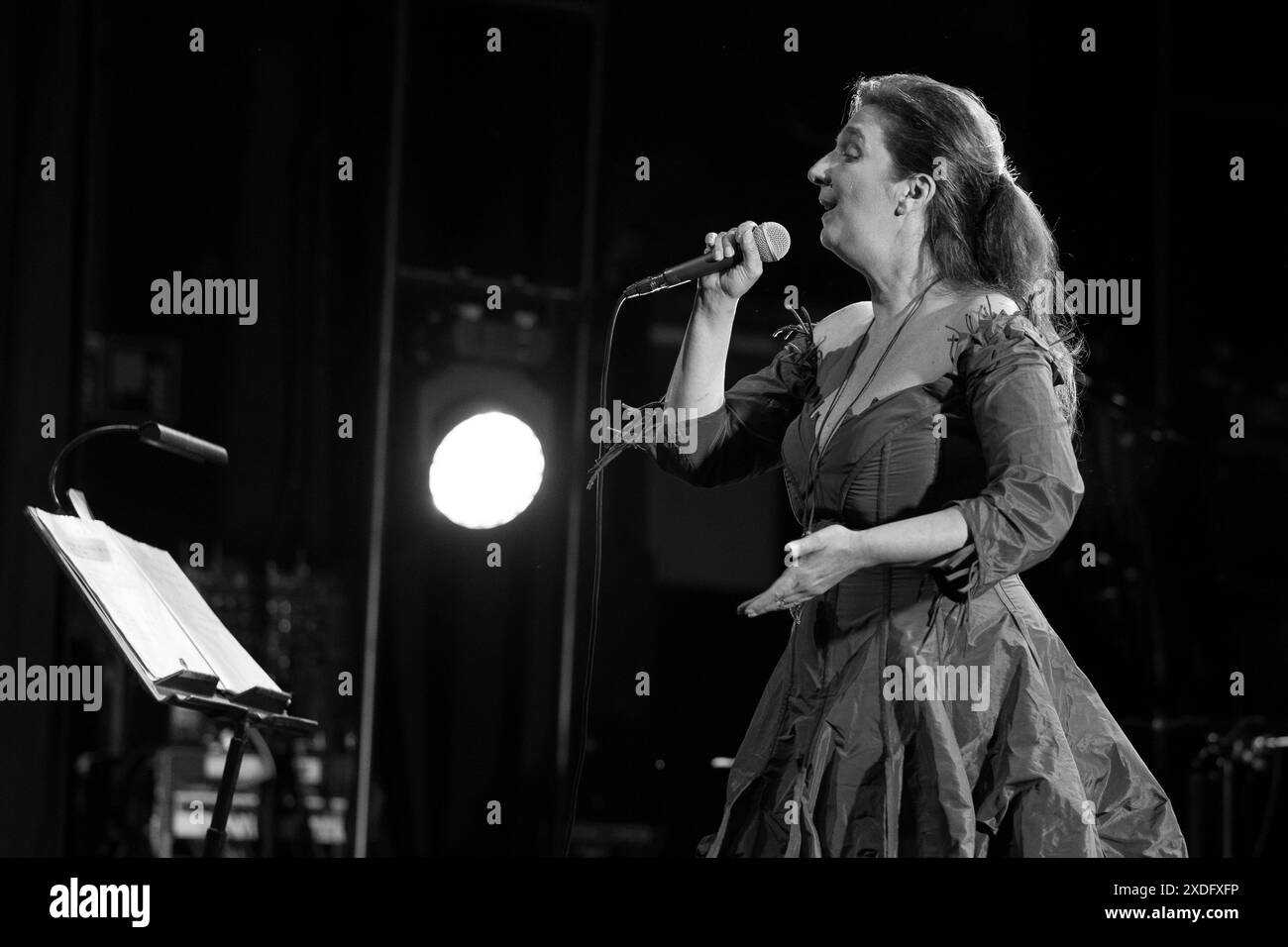 The singer Dulce Pontes performs on stage during the Universal Music ...
