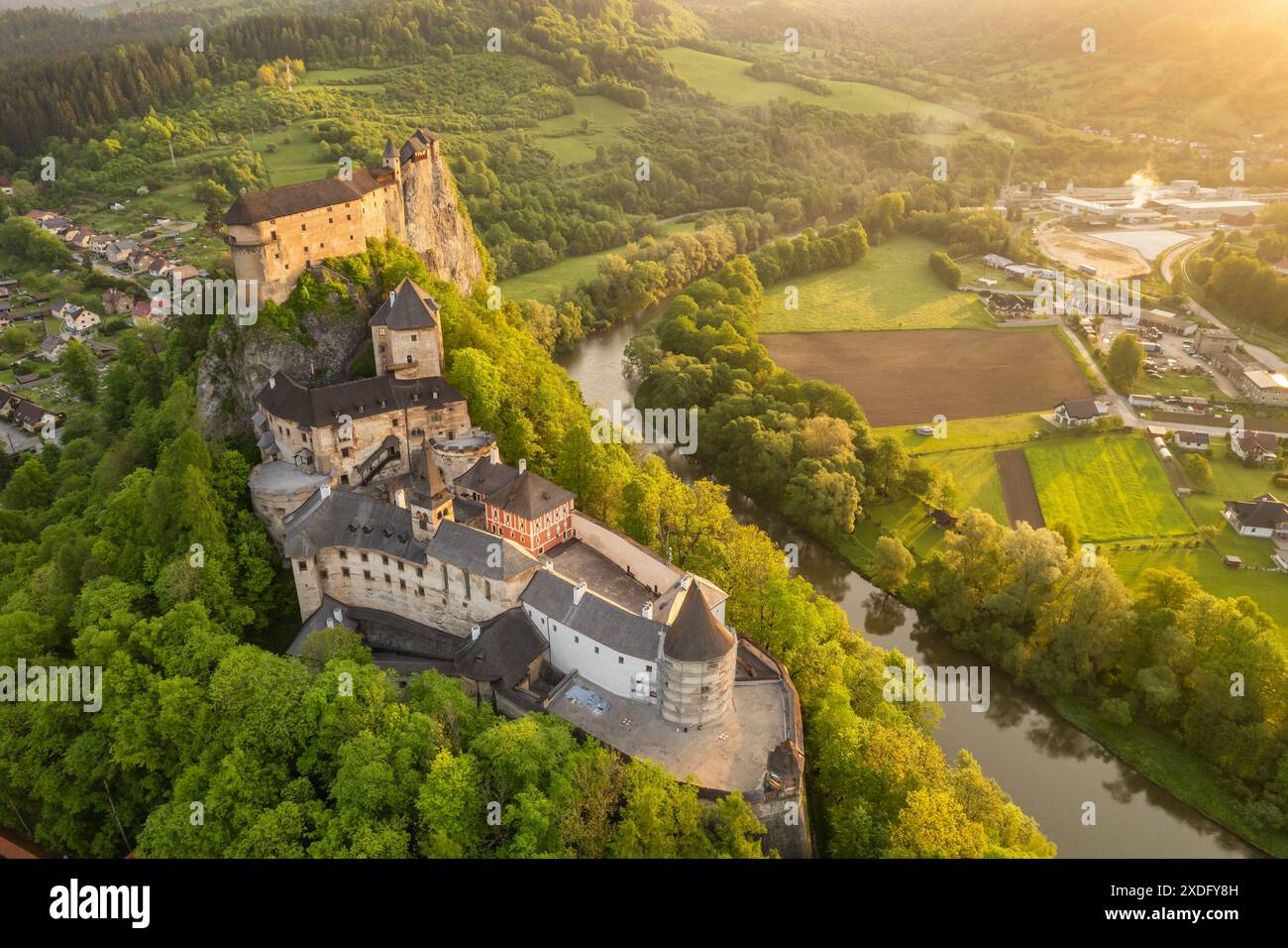 Aerial view orava castle hi-res stock photography and images - Alamy