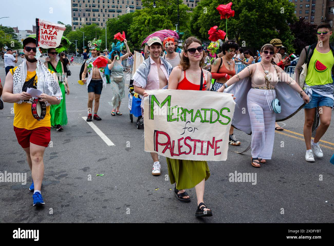 Brooklyn, NY — 2 June 2024. The Coney Island Mermaid Parade brought out ...