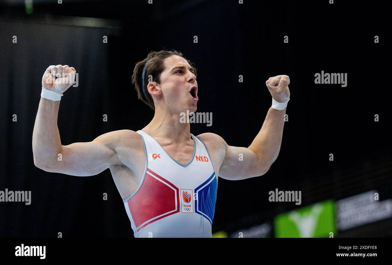 ROTTERDAM - Frank Rijken during the Olympic qualifying competition at ...