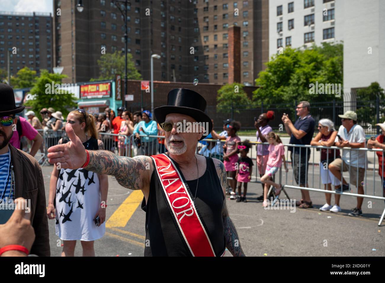 Parade participants march in the 42nd Annual Mermaid Parade in Coney ...