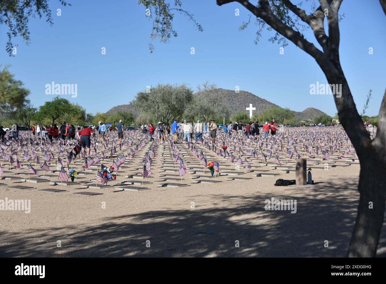 Phoenix, AZ., U.S.A. May 27, 2024. National Memorial Cemetery. United ...