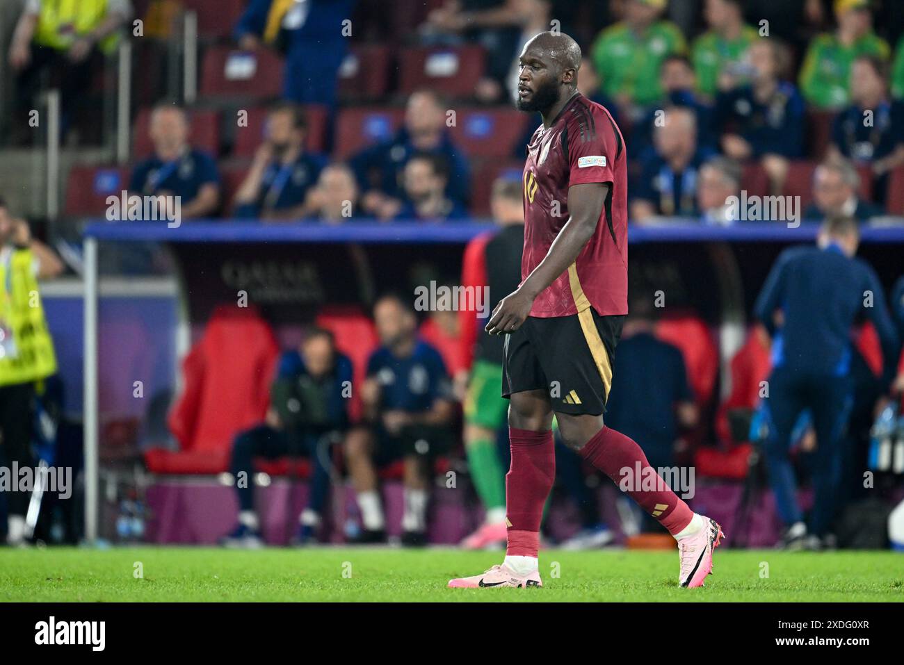 Cologne, Germany. 22nd June, 2024. Romelu Lukaku (10) of Belgium ...