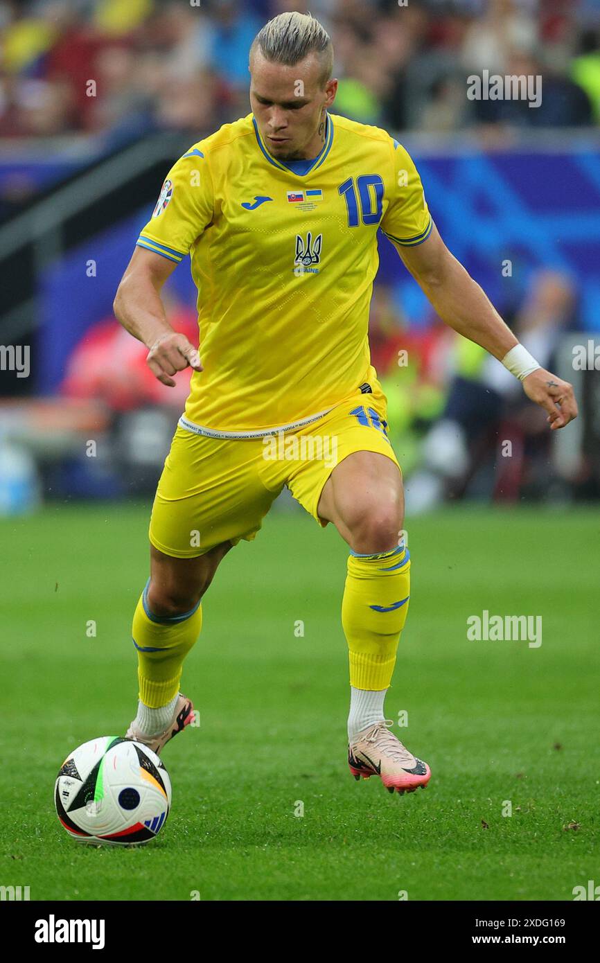 Mykhailo Mudryk of Ukraine during the Euro 2024 Group Stage E football ...