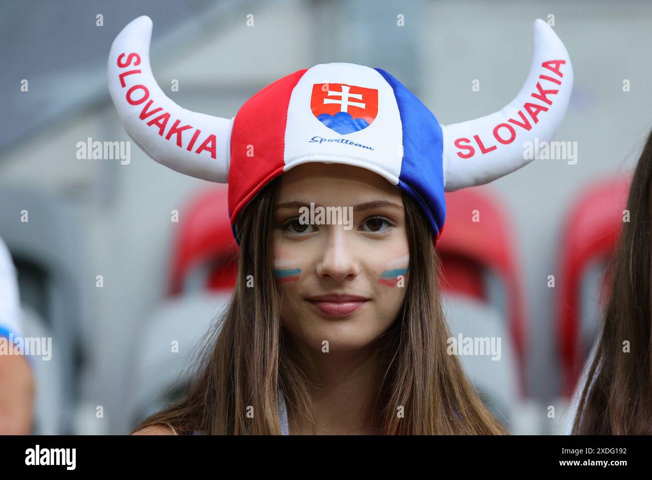 Fan of Slovakia prior to the Euro 2024 Group Stage E football match ...