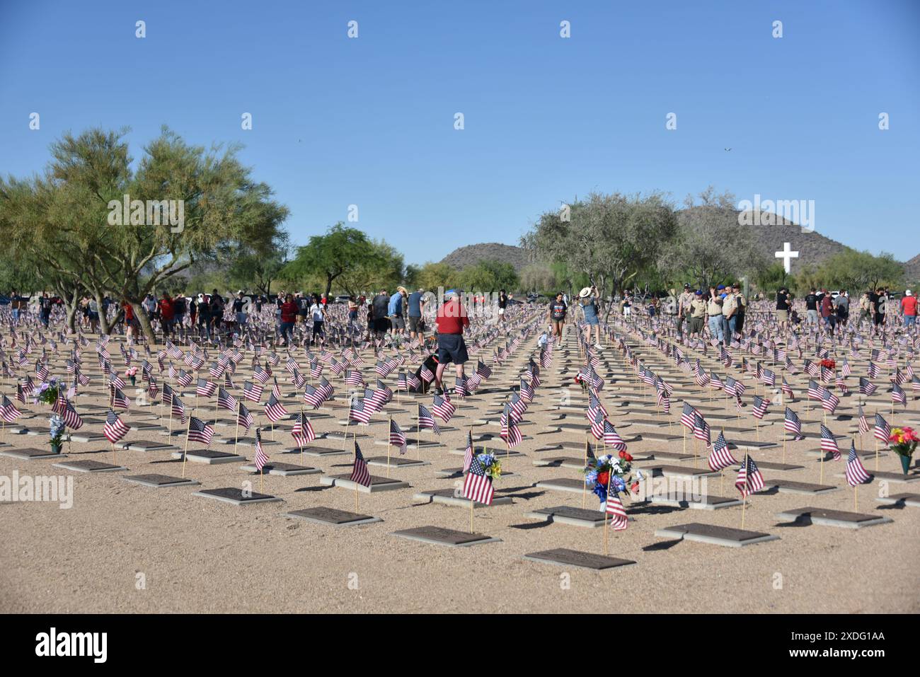 Phoenix, AZ., U.S.A. May 27, 2024. National Memorial Cemetery. United ...