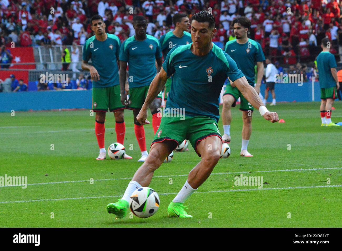 Cristiano Ronaldo (Portugal) warm up during UEFA Euro 2024 - Turkiye vs Portugal, UEFA European ...