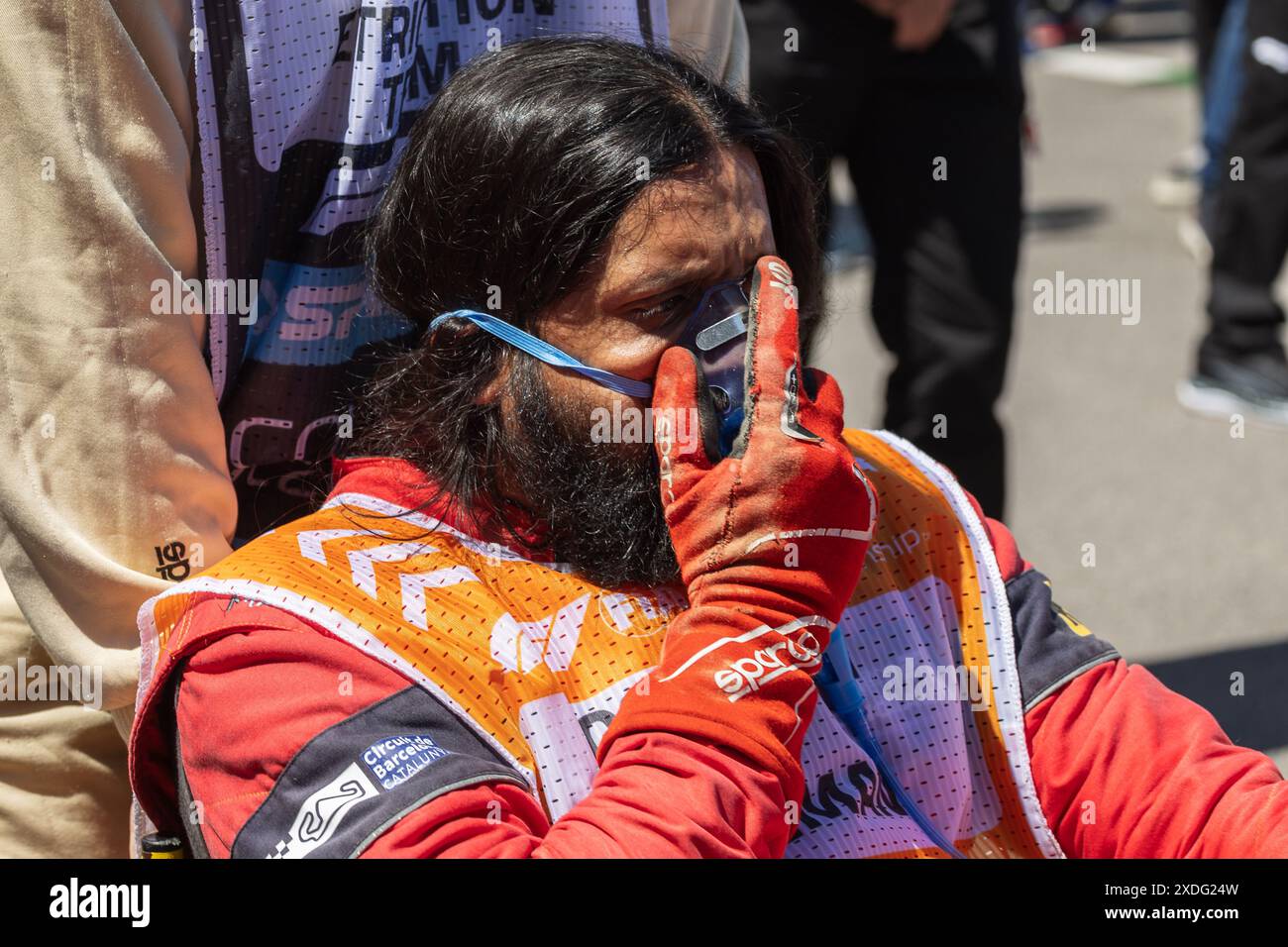 Circuit de Catalunya, Barcelona, Spain. 22.June.2024; Fire scene of ...
