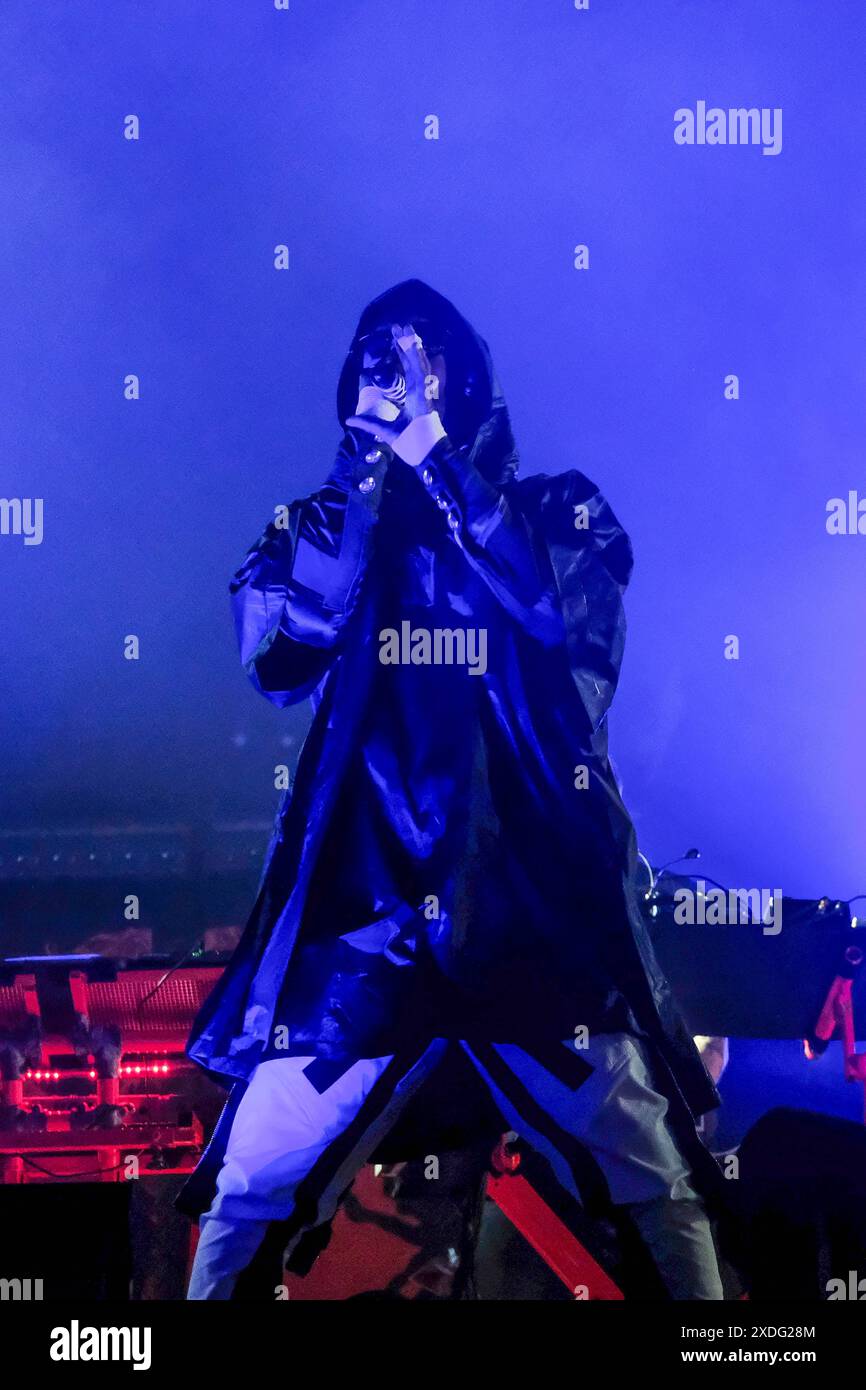 Newport, Isle of Wight UK 21st June, 2024 English musician and vocalist ...