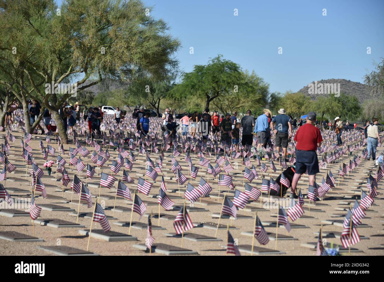Phoenix, AZ., U.S.A. May 27, 2024. National Memorial Cemetery. United ...
