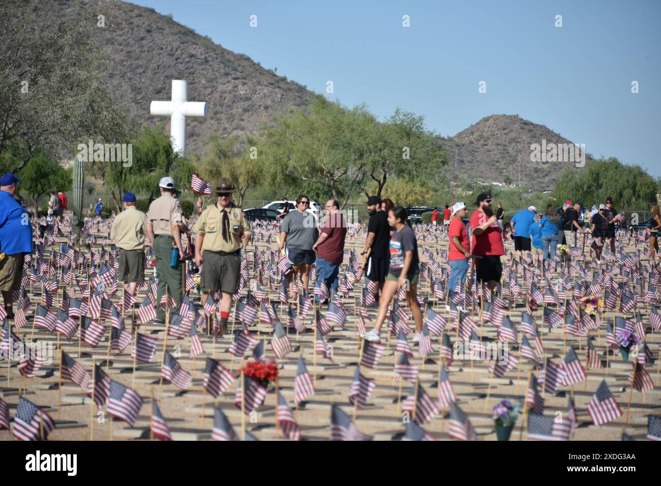 Phoenix, AZ., U.S.A. May 27, 2024. National Memorial Cemetery. United ...