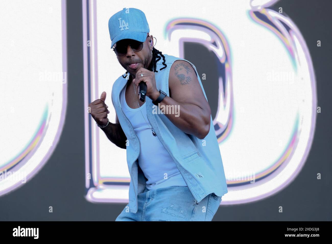 English Jamaican singer, songwriter and rapper Bradley McIntosh with ...