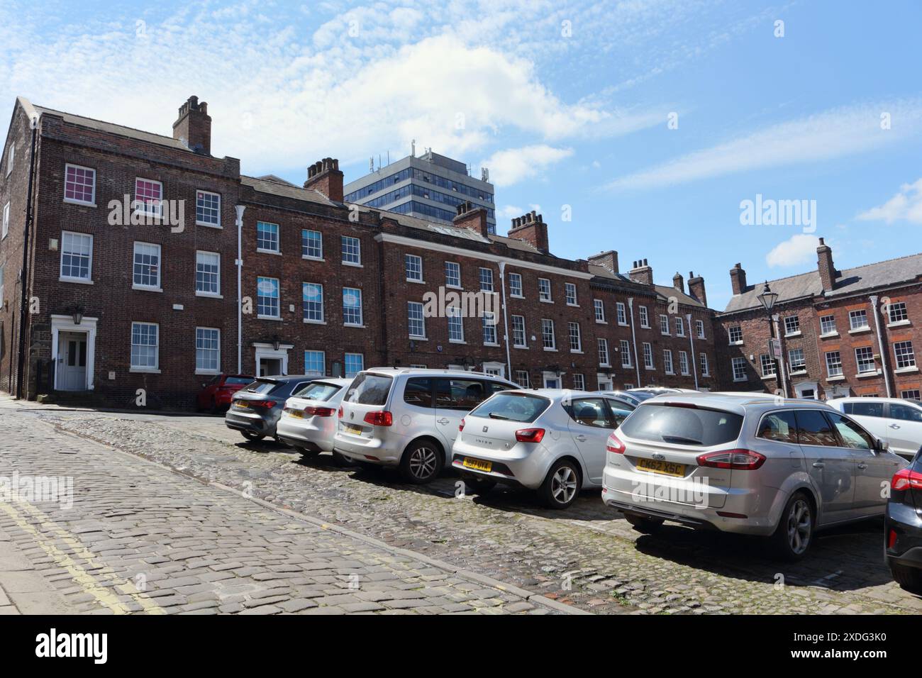 Historic Paradise Square in Sheffield city centre England UK. Georgian ...