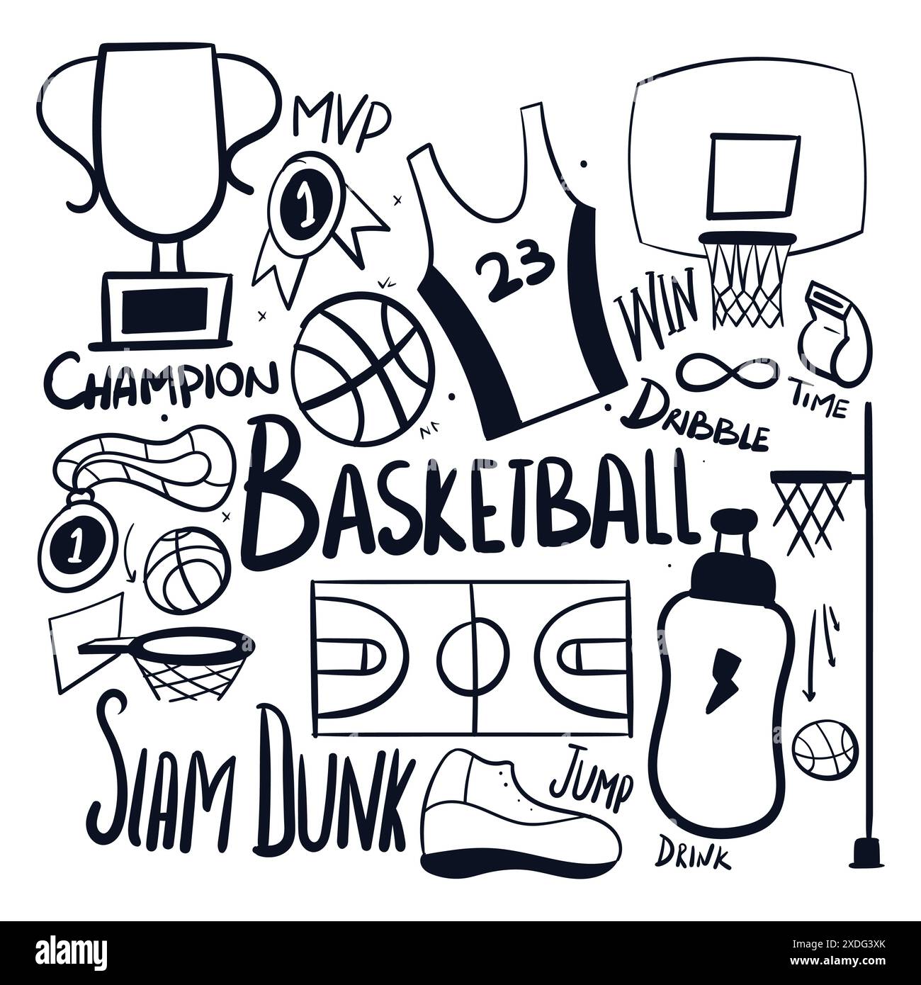 Basketball drawing vector icon. Hand Drawn Basketball Scribble vector ...