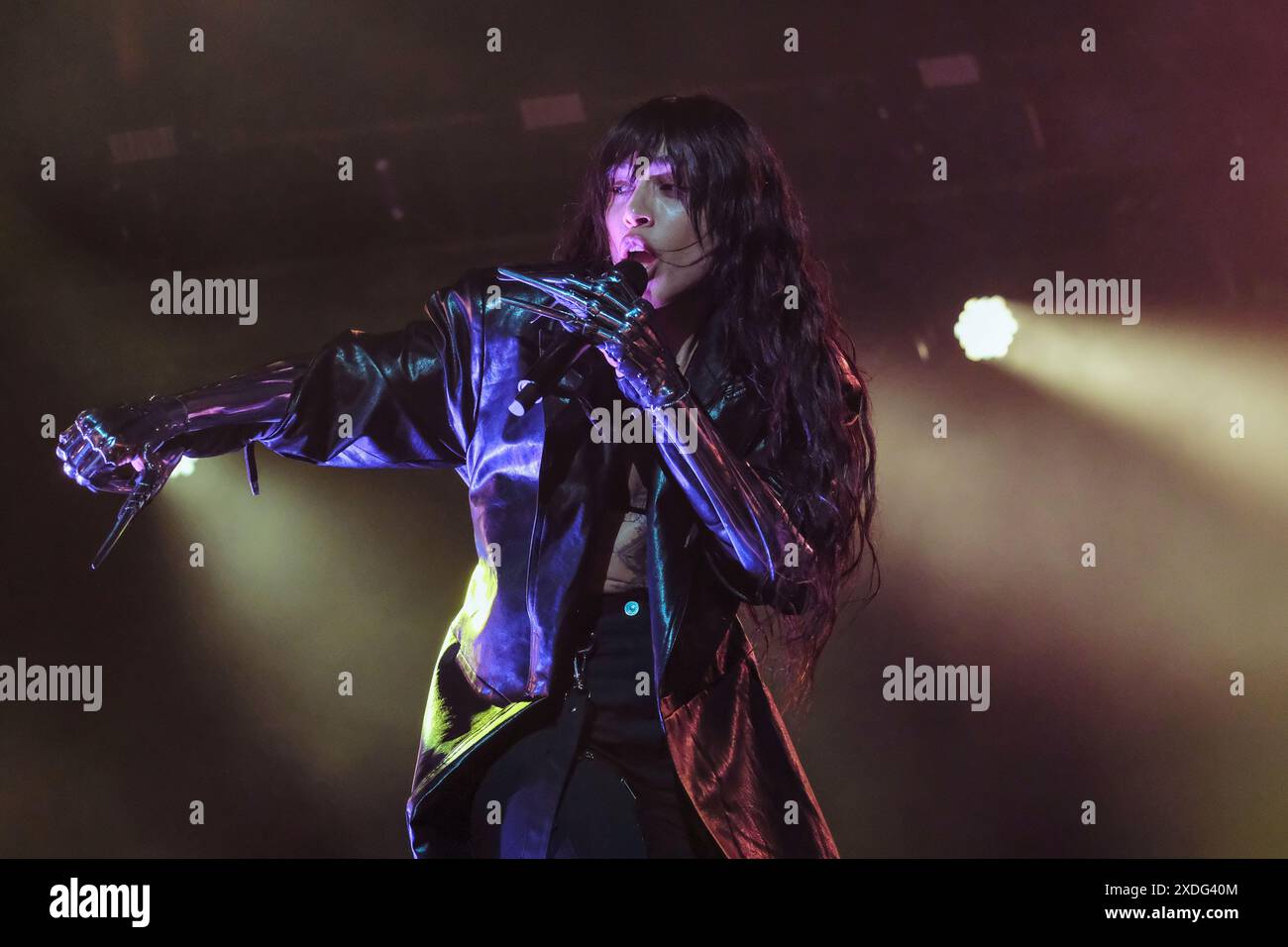 Eurovision song contest winner lorine zeineb nora talhaoui hi-res stock ...