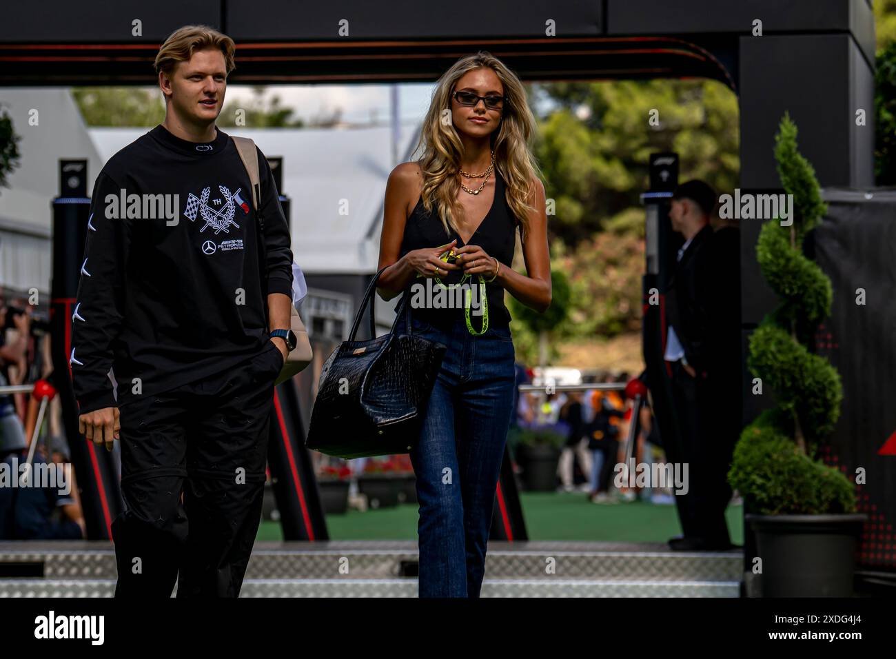 Montmelo, Spain, 22nd Jun 2024, Laila Hasonovic, Mick Schumacher's ...