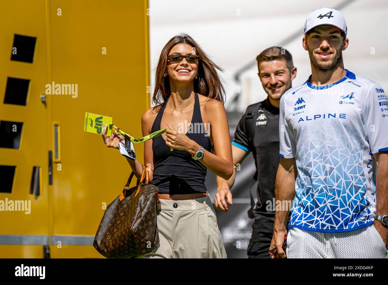 Montmelo, Spain, 22nd Jun 2024, Kika Cerqueira Gomes, Pierre Gasly's ...