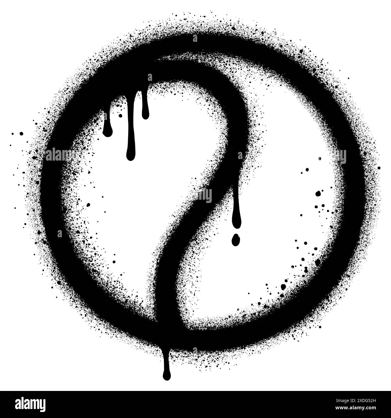 Graffiti green Black and White Stock Photos & Images - Alamy