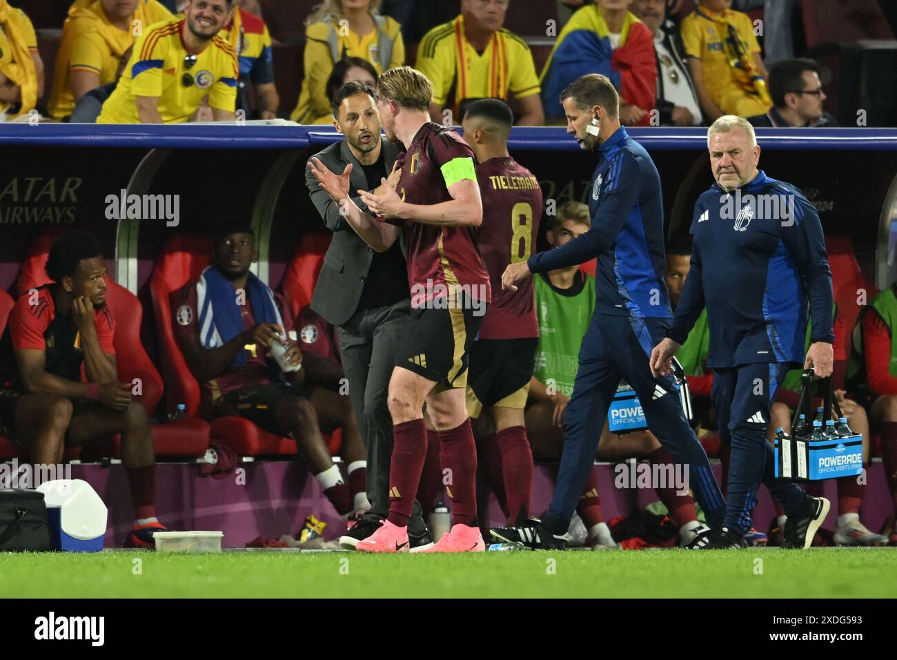 Cologne, Germany. 22nd June 2024. Domenico Tedesco Coach (Belgium)Kevin ...