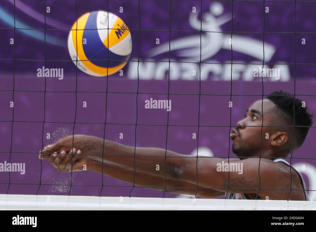 Tlaxcala, Mexico. 22nd June, 2024. Stephen Enile #2 of Team Trinidad ...