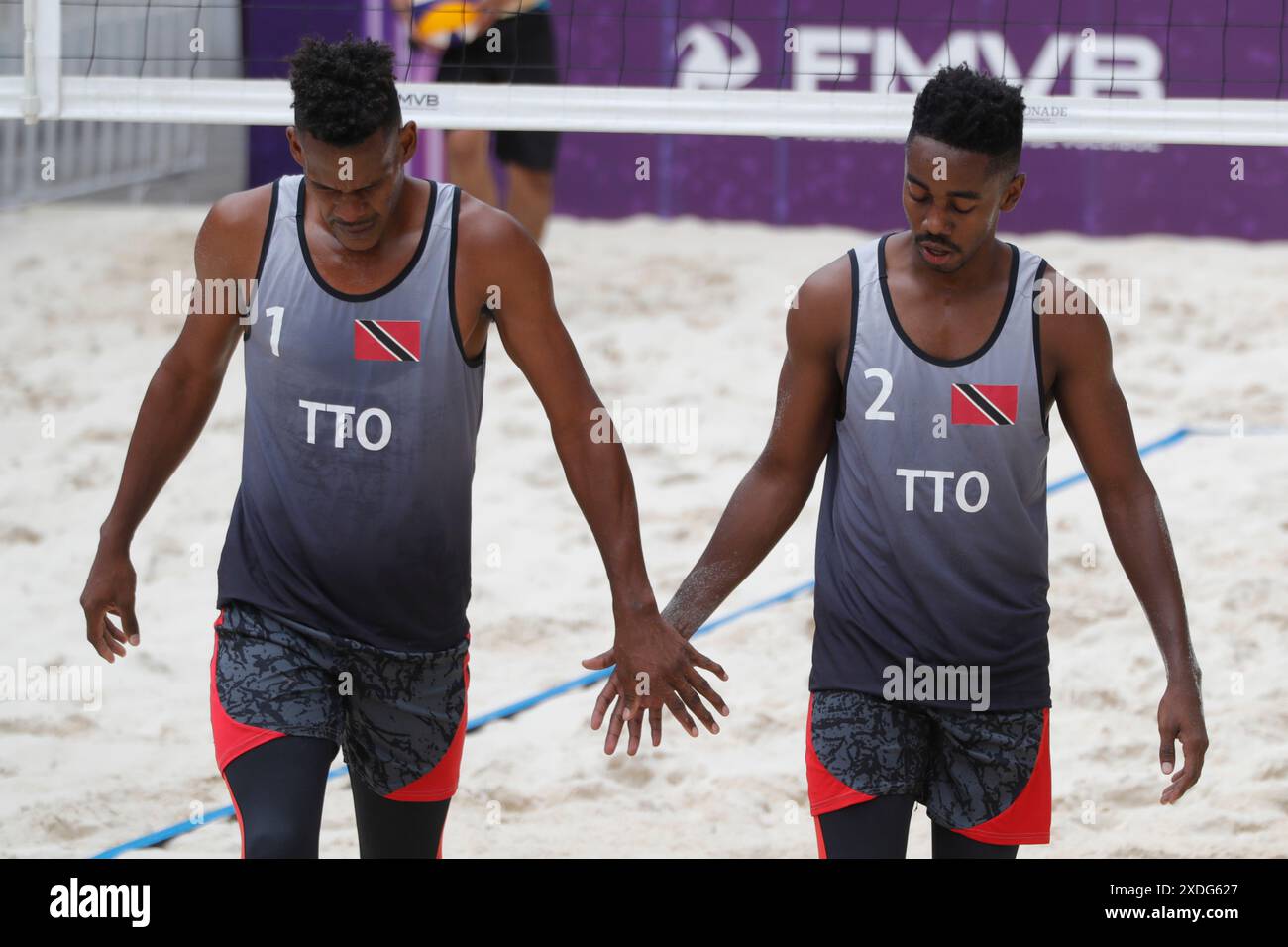Stephen Enile #2 and Joel Theodore #1 of Team Trinidad and Tobago ...