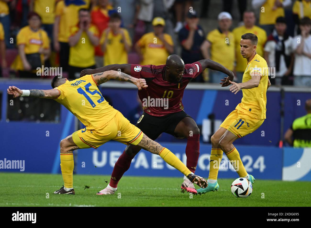Andrei Burca (Romania)Romelu Lukaku (Belgium)Nicusor Bancu (Romania ...