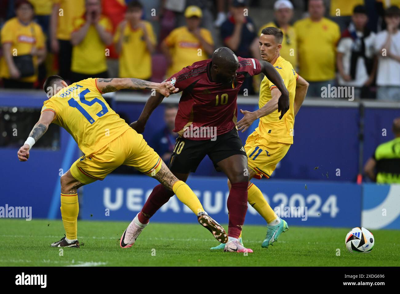 Andrei Burca (Romania)Romelu Lukaku (Belgium)Nicusor Bancu (Romania ...