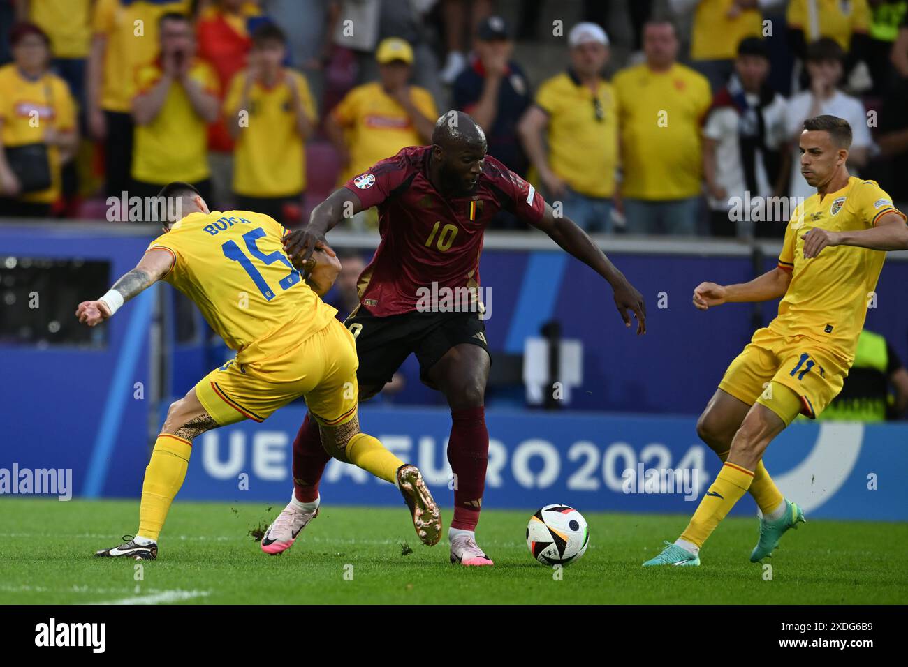 Andrei Burca (Romania)Romelu Lukaku (Belgium)Nicusor Bancu (Romania ...