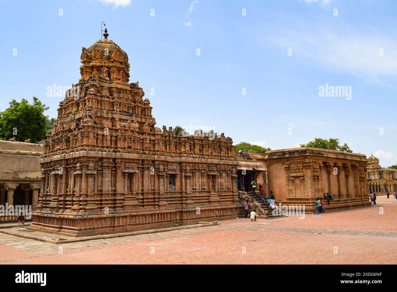The Brihadeeswarar temple in Thanjavur, Tamilnadu, India Stock Photo ...