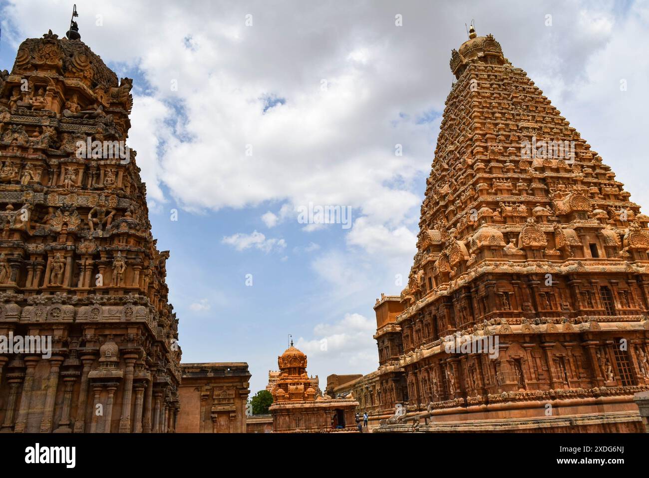 The Brihadeeswarar temple in Thanjavur, Tamilnadu, India Stock Photo ...