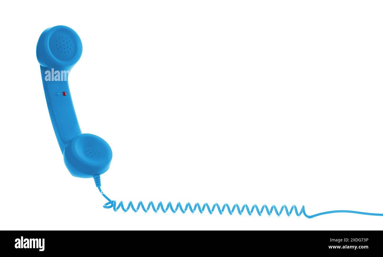 Light blue corded telephone hi-res stock photography and images - Alamy
