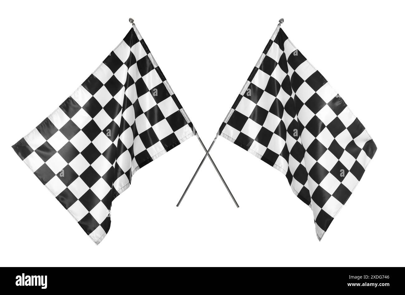 Isolated crossed race flags with hi-res stock photography and images ...