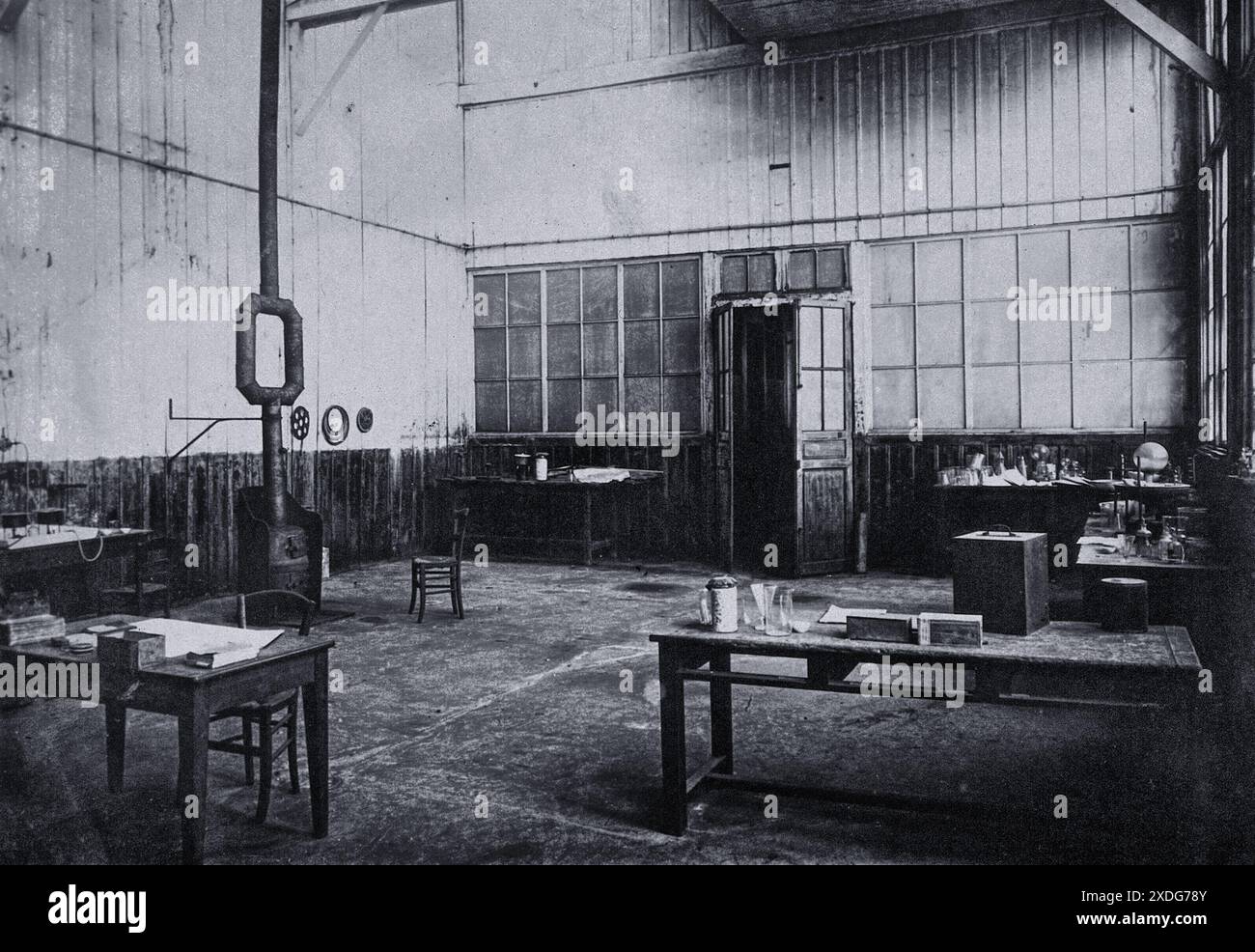 A black and white photograph captured around the turn of the 20th ...