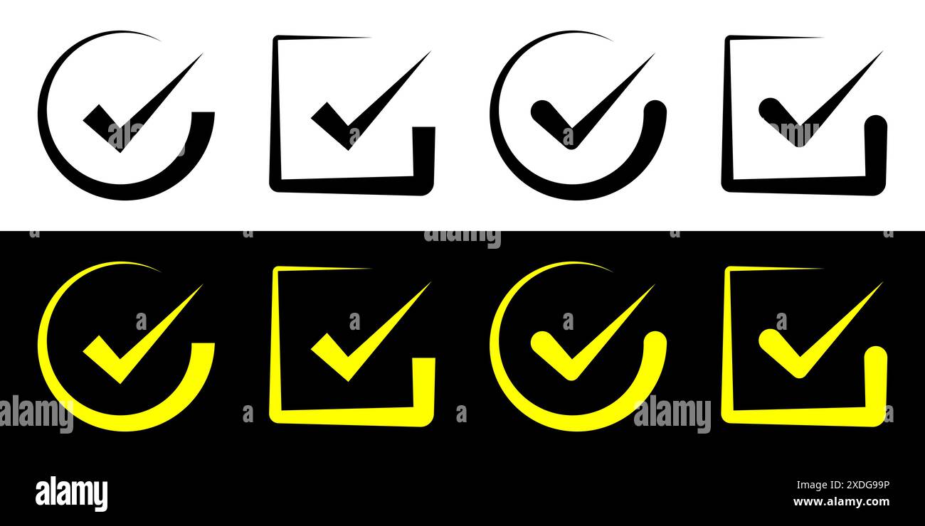 Check mark sign symbol. Checkbox icon Stock Vector Image & Art - Alamy
