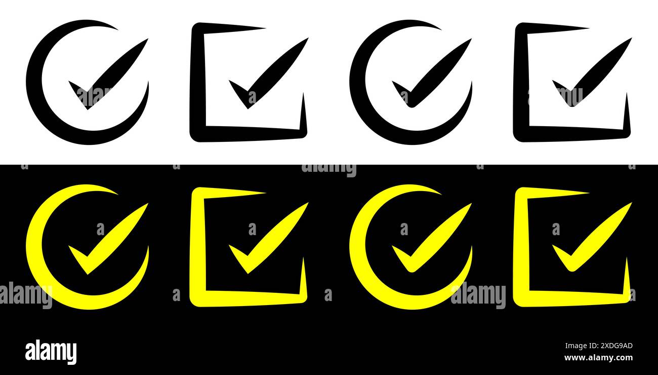 Check mark sign symbol. Checkbox icon Stock Vector Image & Art - Alamy