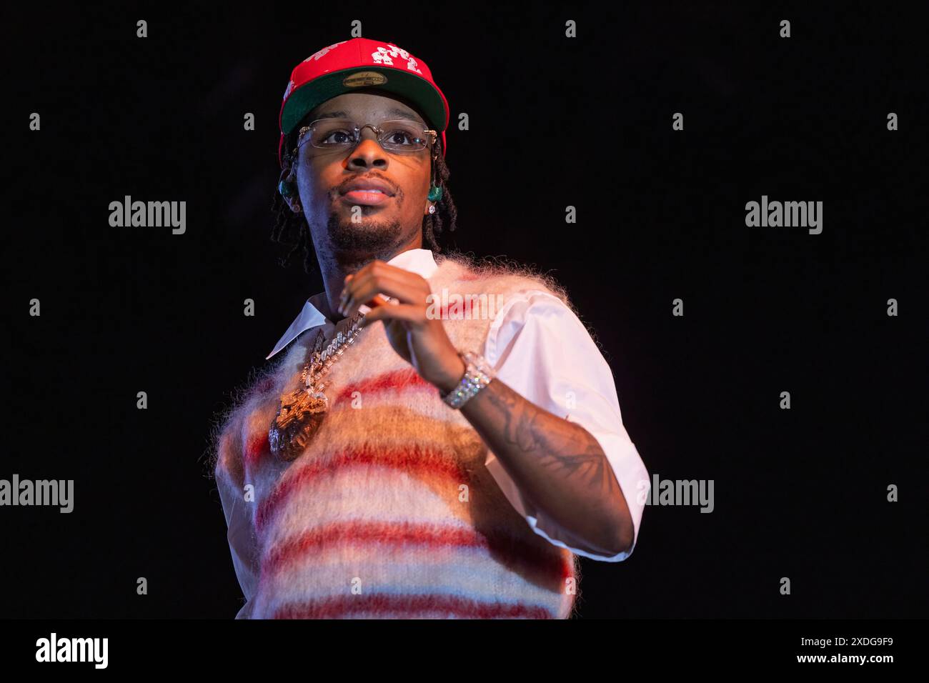 Milwaukee, USA. 21st June, 2024. Rapper Toosii (Nau'Jour Lazier ...