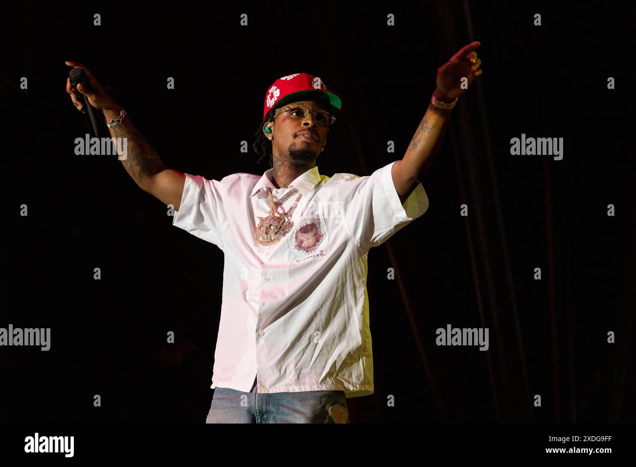 Milwaukee, USA. 21st June, 2024. Rapper Toosii (Nau'Jour Lazier ...