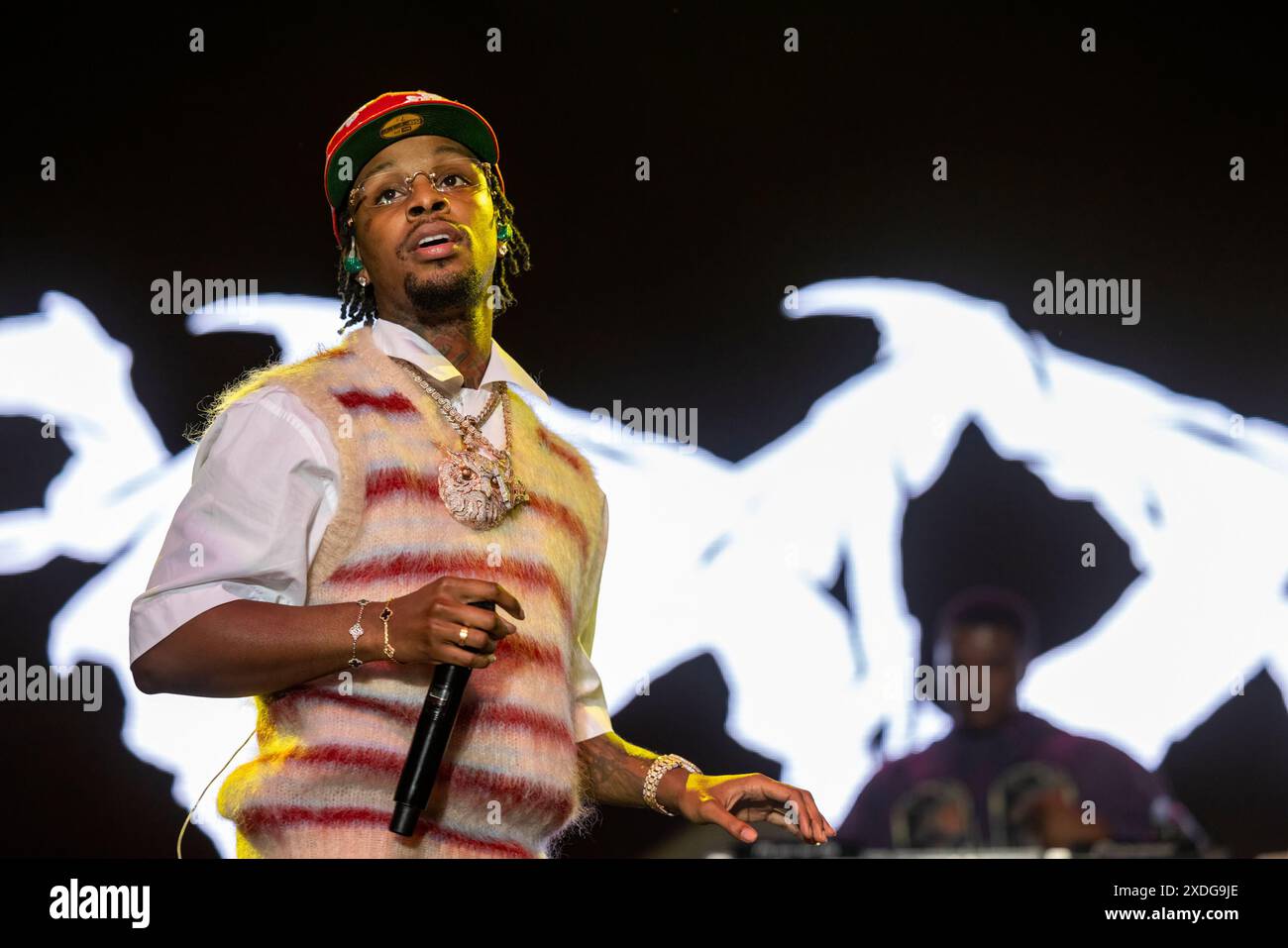 Milwaukee, USA. 21st June, 2024. Rapper Toosii (Nau'Jour Lazier ...