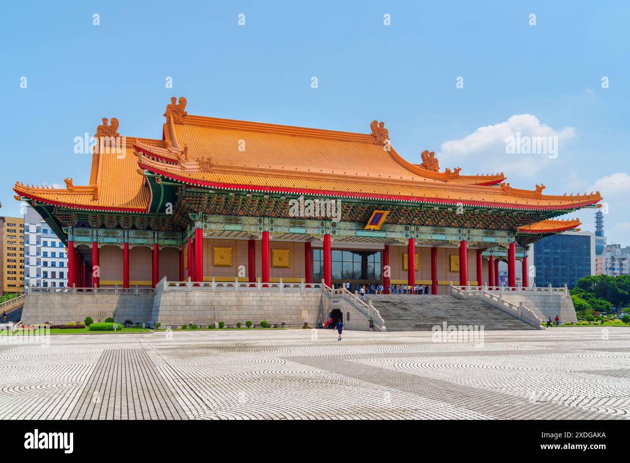 Wonderful view of the National Concert Hall at Liberty Square in Taipei ...